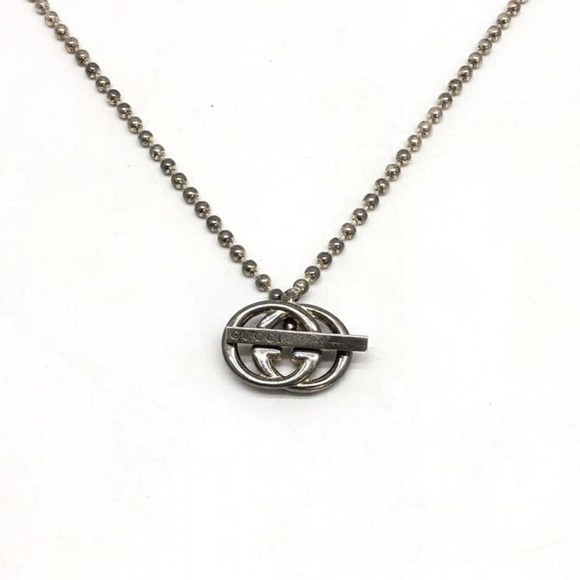 Gucci | Jewelry | Gucci Gg Interlocking Ball Chain Silver Necklace 925 | Poshmark
